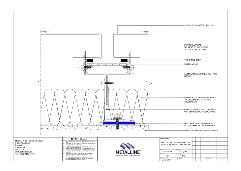 Unity A2 SF-01 Technical Drawing | NBS Source