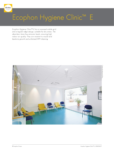 Data Sheet Hygiene Clinic E | NBS Source