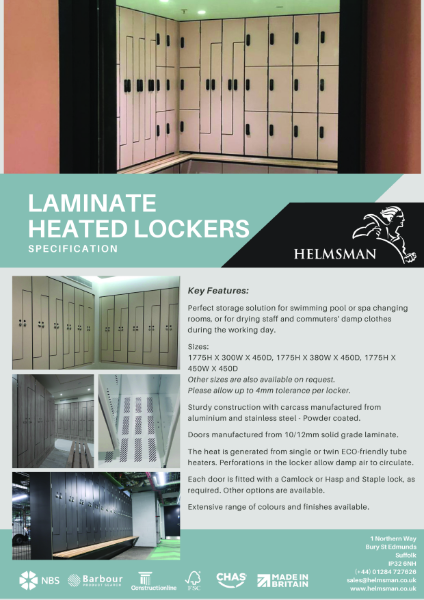 Laminate Heated Lockers | NBS Source
