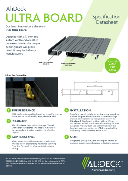 AliDeck Ultra Decking Board | AliDeck | NBS BIM Library