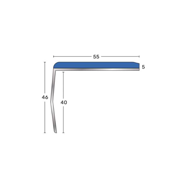 Q-Range Standard Aluminium Stair Nosings / Stair Edgings - Stair Nosing ...