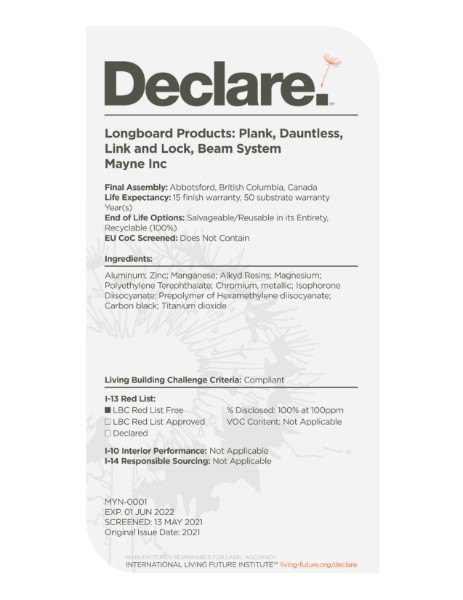 Declare label | Longboard Products | NBS Source