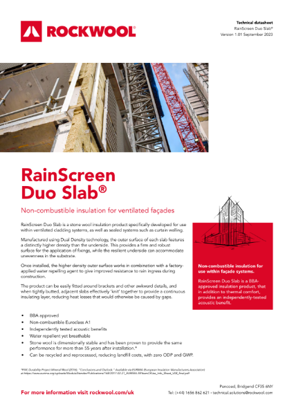 Rainscreen Duo Slab - Datasheet | NBS Source