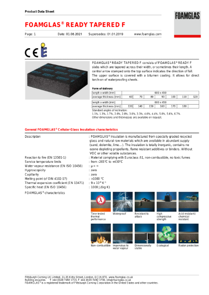 PDS_FOAMGLAS® READY (Block) TAPERED F | NBS Source