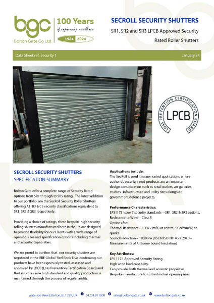 SecRoll Security Shutters - SR1, SR2 and SR3 LPCB Approved Security ...