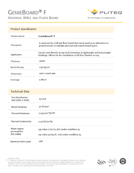 GENIEBOARD® F | NBS Source