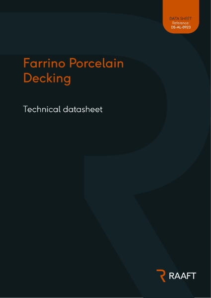 Farrino® Milano Porcelain Decking - Porcelain decking | Raaft | NBS Source