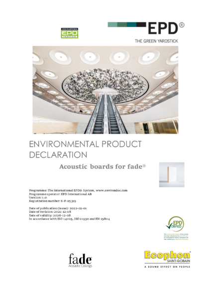 Environmental Product Declaration - Acoustic-boards-for-fade - expires ...