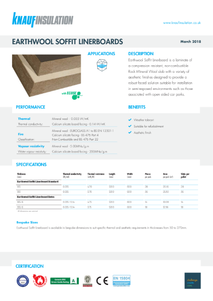 Knauf Insulation Ltd | Literature | NBS Source