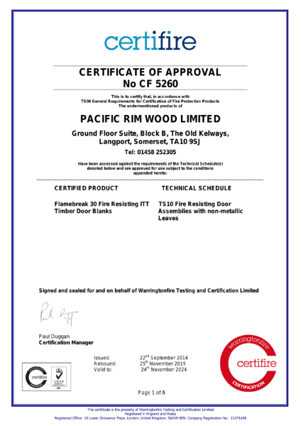CF-5620-Flamebreak-44mm-FD30-Certificate-of-Approval | Falcon Timber ...
