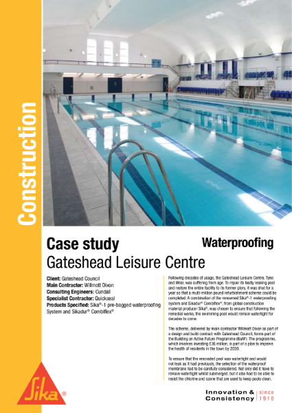 Sika-Trocal Single Ply Roofing | Sika Limited | NBS Source