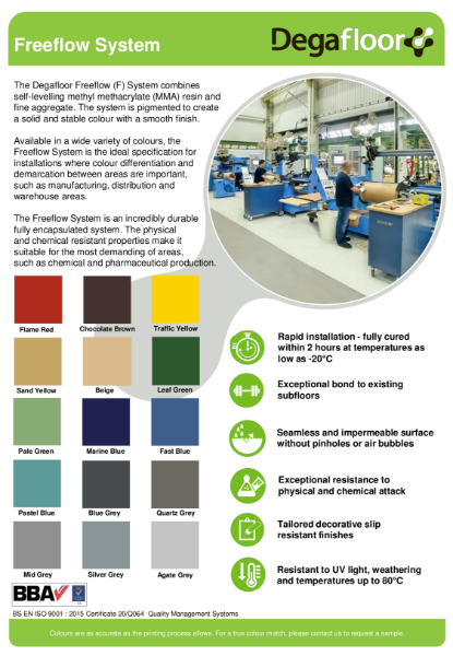 Resin Flooring - Degafloor Seal Coat System | Degafloor Ltd | NBS Source