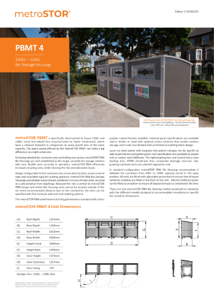 PBMT 4 Data Sheets | urbanspec | NBS Source