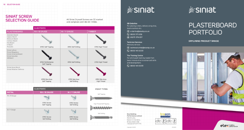 Siniat Plasterboard Portfolio: The Siniat range of Boards, Frames ...