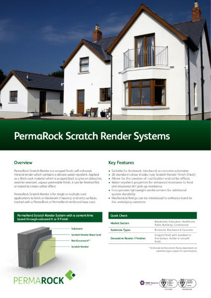 PermaRend Scratch Render System (self-coloured, mineral render finished ...