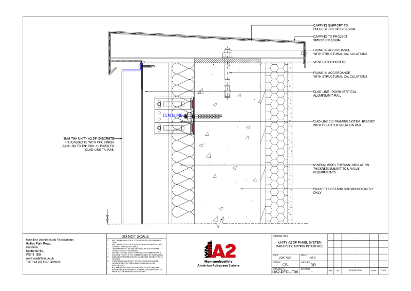Unity A2 DF-08 Technical Drawing | NBS Source