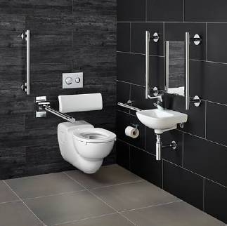 Concept Freedom Ensuite Bathroom Pack with 40 cm Basin & Extended Wall ...