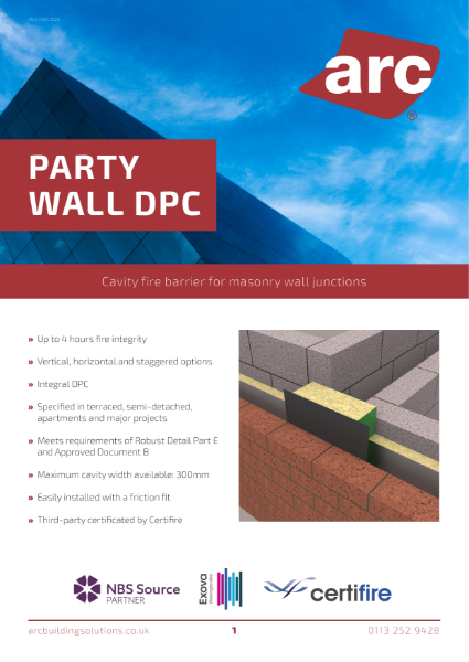 Party Wall DPC | ARC Building Solutions Limited | NBS Source