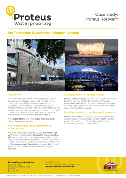 Proteus Hot Melt® System - Monolithic Structural Waterproofing ...