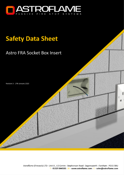 Astro FRA Socket Box Insert (SDS) | Astroflame Fireseals Ltd | NBS Source