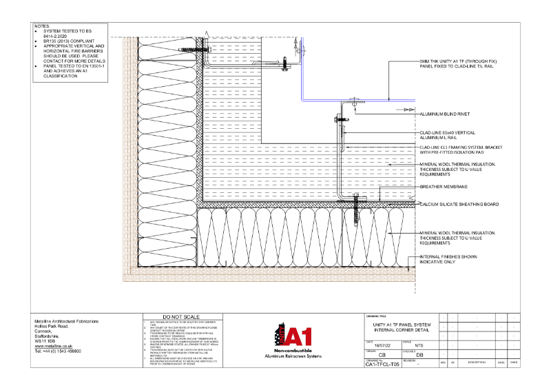 Unity A1 TF-05 Technical Drawing | NBS Source