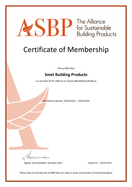 ASBP Membership Certificate_valid until May 24 | SMET Building Products ...