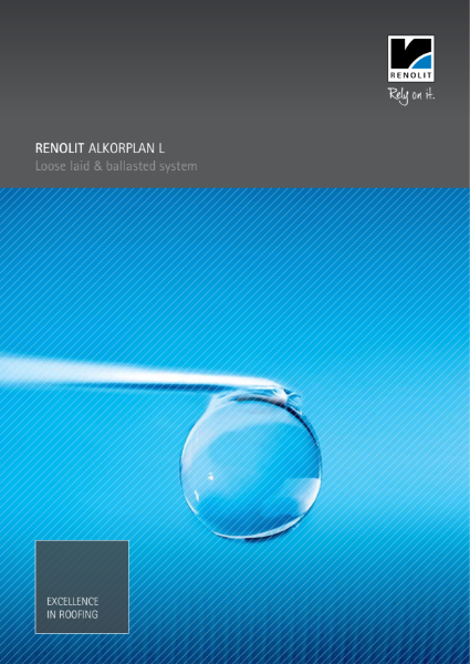 ALKORPLAN Lwaterproofing membrane single ply Loose Laid & Ballasted ...
