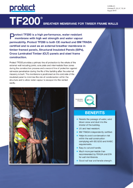 Glidevale Protect TF200® Breather Membrane - Wall Breather Membrane ...