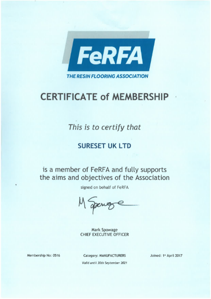 The Resin Flooring Association (FerFa) | SureSet Resin Systems | NBS Source