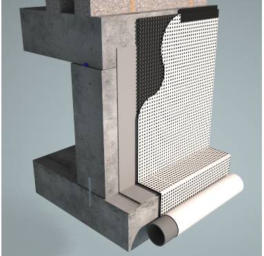 Newton 410 GeoDrain | Newton Waterproofing Systems | NBS Source