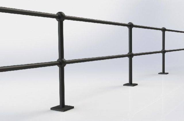Metal post and rail barrier systems | NBS Source