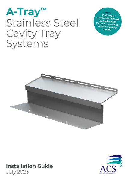 A-Tray Installation Guide | ACS Stainless Steel Fixings Ltd | NBS Source