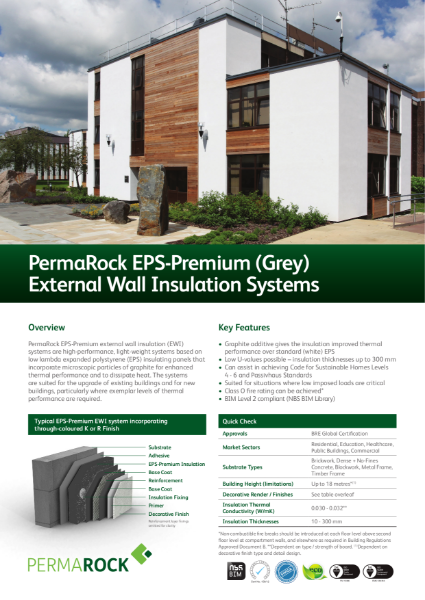 PermaRock EPS-Premium (Grey) EWI System Sheet (high-performance, light ...
