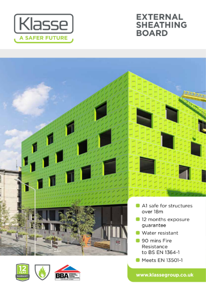 Klasse Gypsum External Sheathing Board (G-board) Brochure | NBS Source