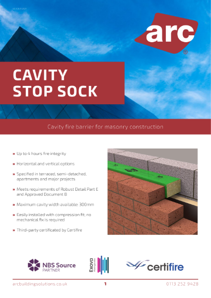 Cavity Stop Sock | ARC Building Solutions Limited | NBS Source