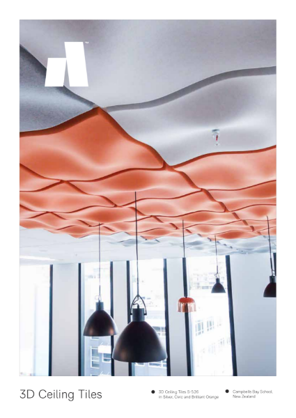 3D Ceiling Tiles Lookbook | Autex Acoustics Ltd | NBS Source