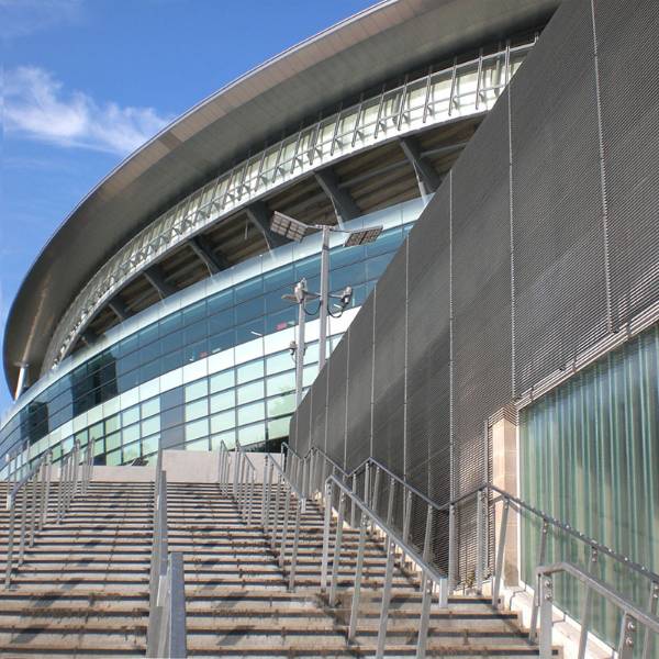 Emirates Stadium: barrier fencing, security screening, balustrading and ...