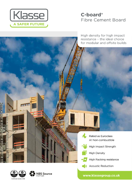 Klasse C-board® Cement External Sheathing Board - Non-Combustible Board ...