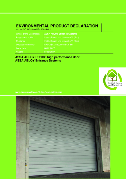 ASSA ABLOY RR5000 rigid high speed door | ASSA ABLOY Entrance Systems ...