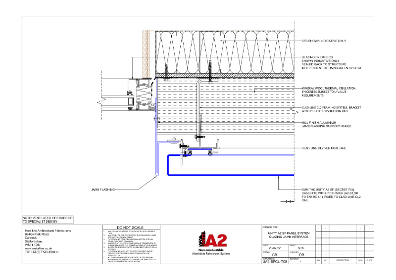Unity A2 SF-08 Technical Drawing | NBS Source