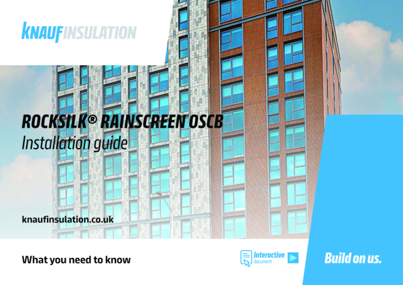 Knauf Insulation Rocksilk® Rainscreen OSCB - Installation Guide | NBS ...