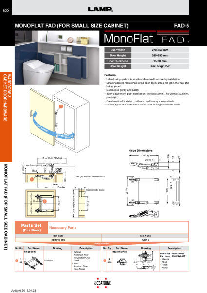 FAD-5 and FAD-20 | Sugatsune Kogyo UK Ltd | NBS Source