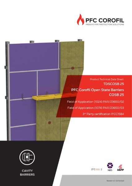 PFC Corofil Open State Barrier COSB 25 - Datasheet | PFC Corofil Fire ...