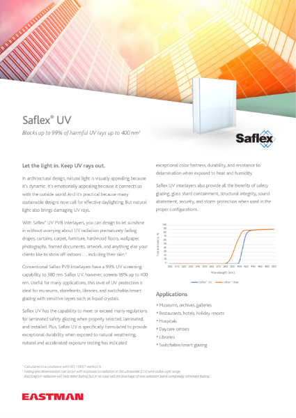 Saflex UV Product Bulletin | Saflex | NBS Source
