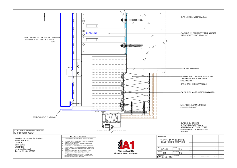 Unity A1 SF-06 Technical Drawing | NBS Source