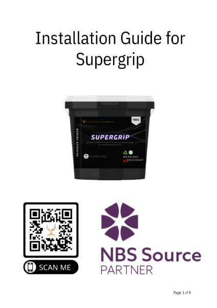 Supergrip - Primer for Extra Adhesion for Plaster | Intelligent Membranes Canada | NBS Source