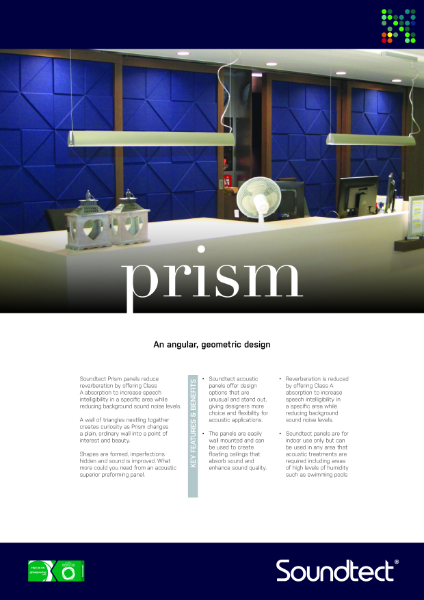 Prism Specification Sheet | Soundtect | NBS Source