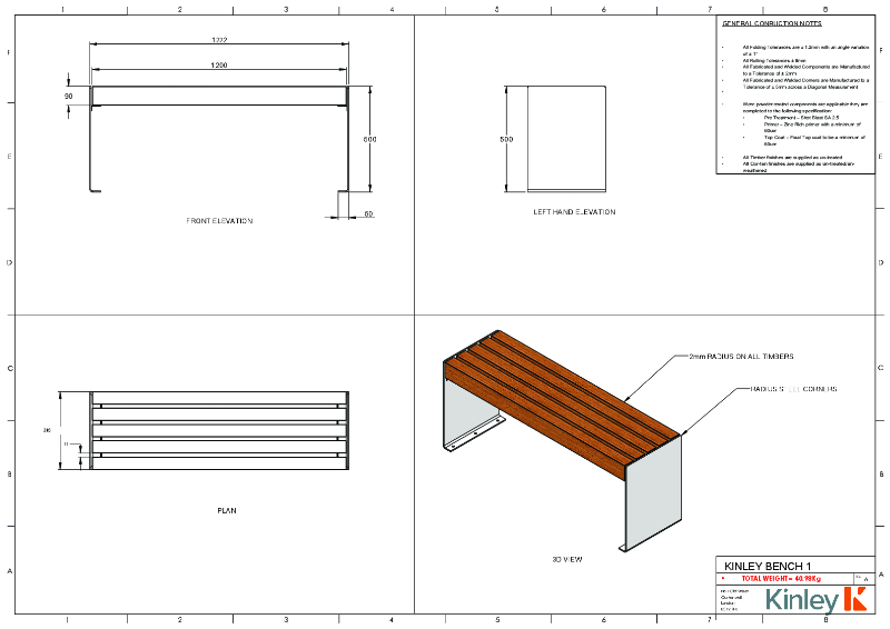 VETRA Technical Drawing | Kinley | NBS Source
