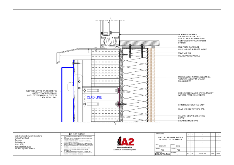 Unity A2 SF-05 Technical Drawing | NBS Source