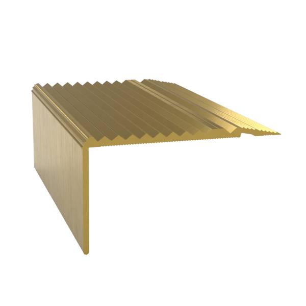 3.5mm Gauge Ramped Back Solid Brass Stair Nosings - Brass Stair Nosings ...